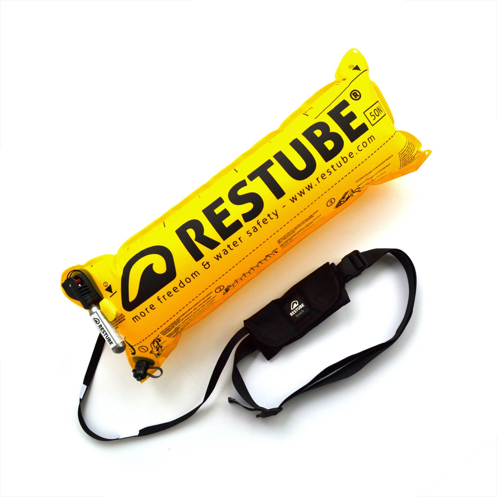 All Restube products (swim buoys, swim equipment, add ons)