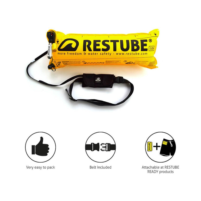 All Restube products (swim buoys, swim equipment, add ons)